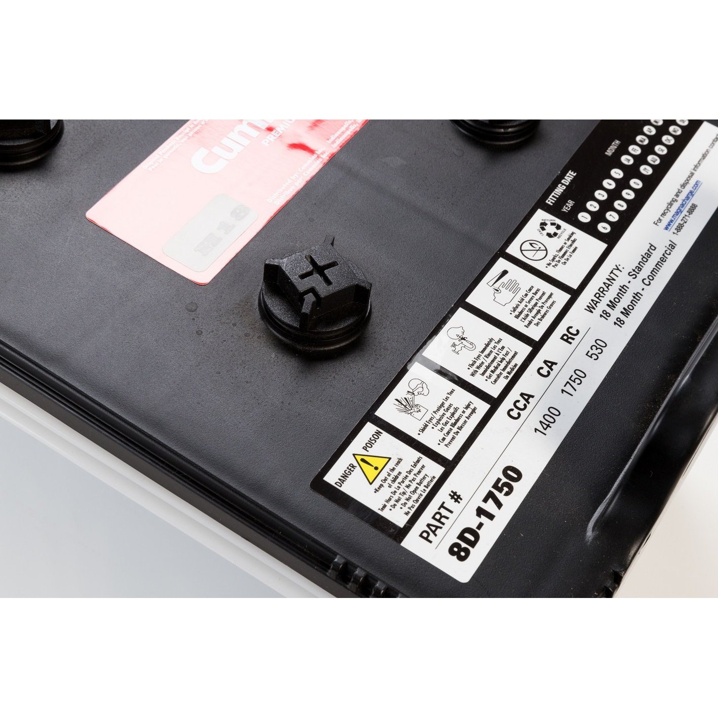 Cummins Group 8D 1400 CCA Starting Battery - 8D-1750 - Shop Cummins
